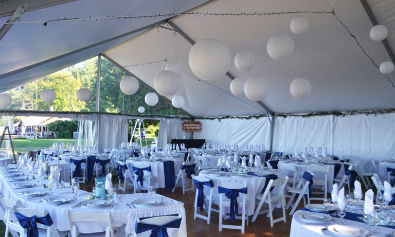 Jumbo Track Tent – Black and White Party Rentals