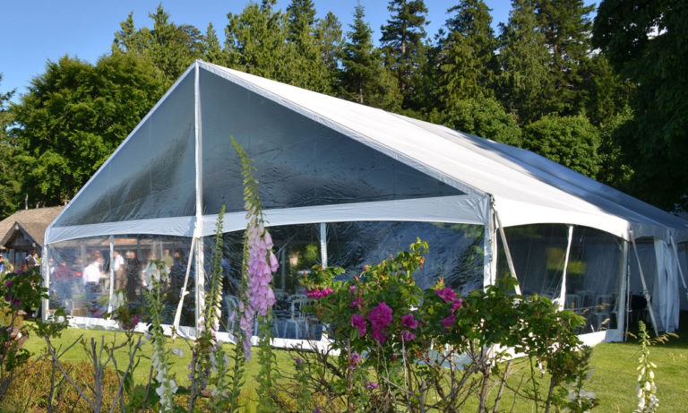 Jumbo Track Tent – Black and White Party Rentals